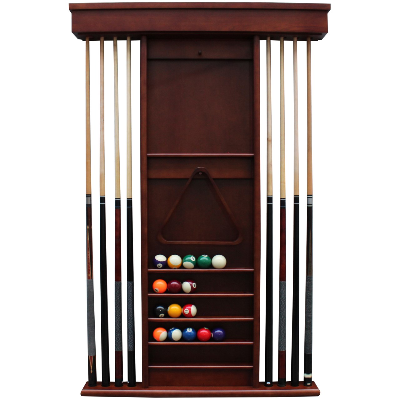 Playcraft Premium Hardwood Billiard Wall Racks