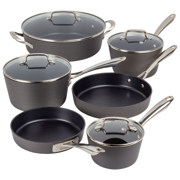 Meh Cuisinart 10 Piece Conical Anodized Cookware Set