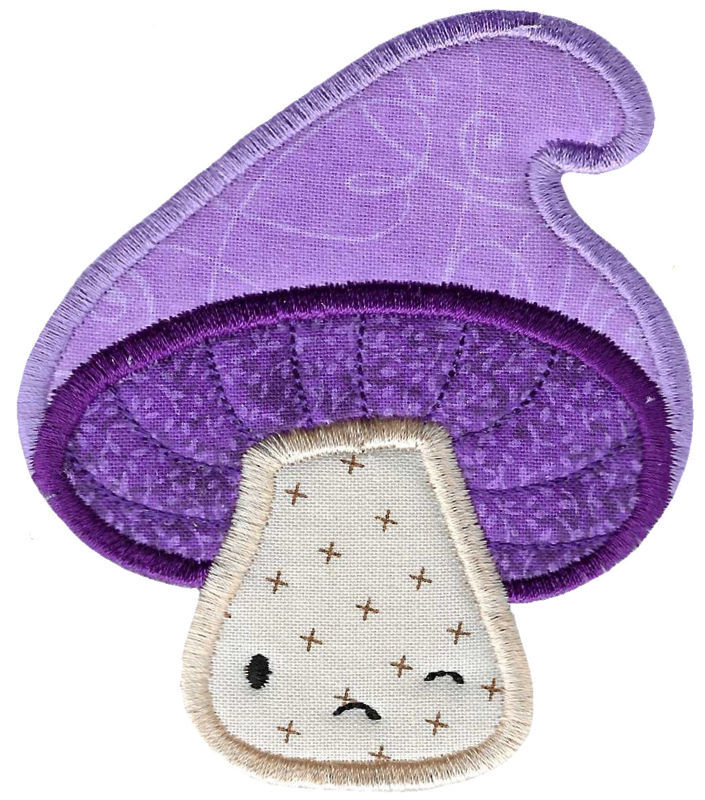 Kawaii Mushroom Applique 10 4 Sizes Products Swak Embroidery