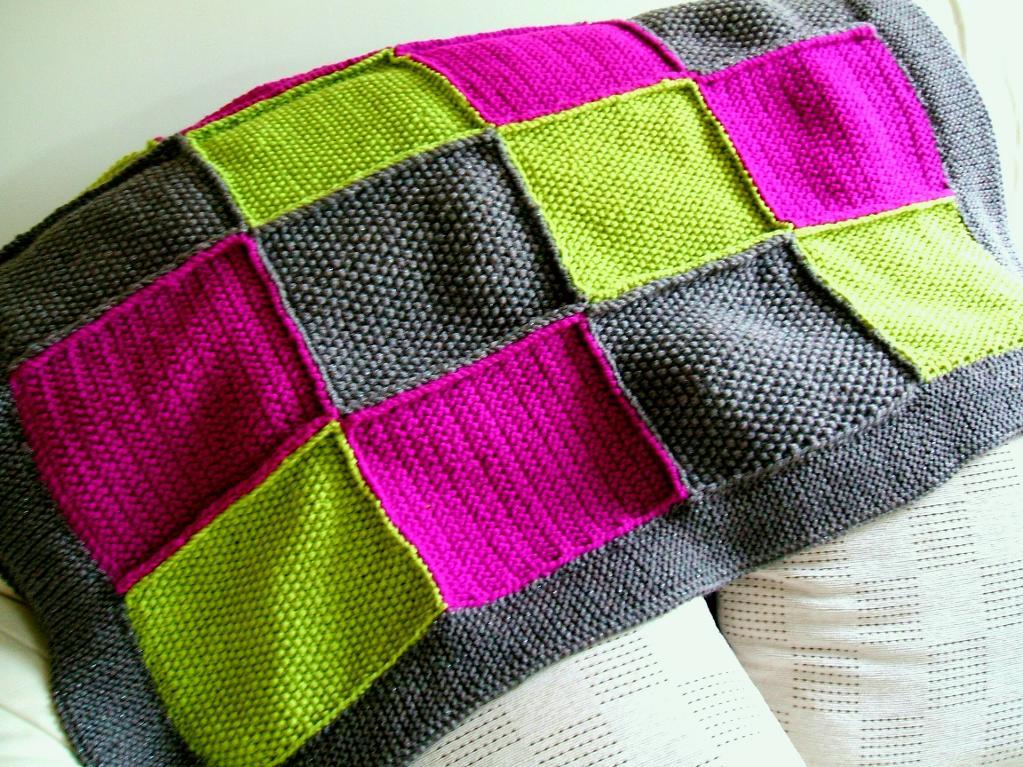 Patchwork Knit Blanket