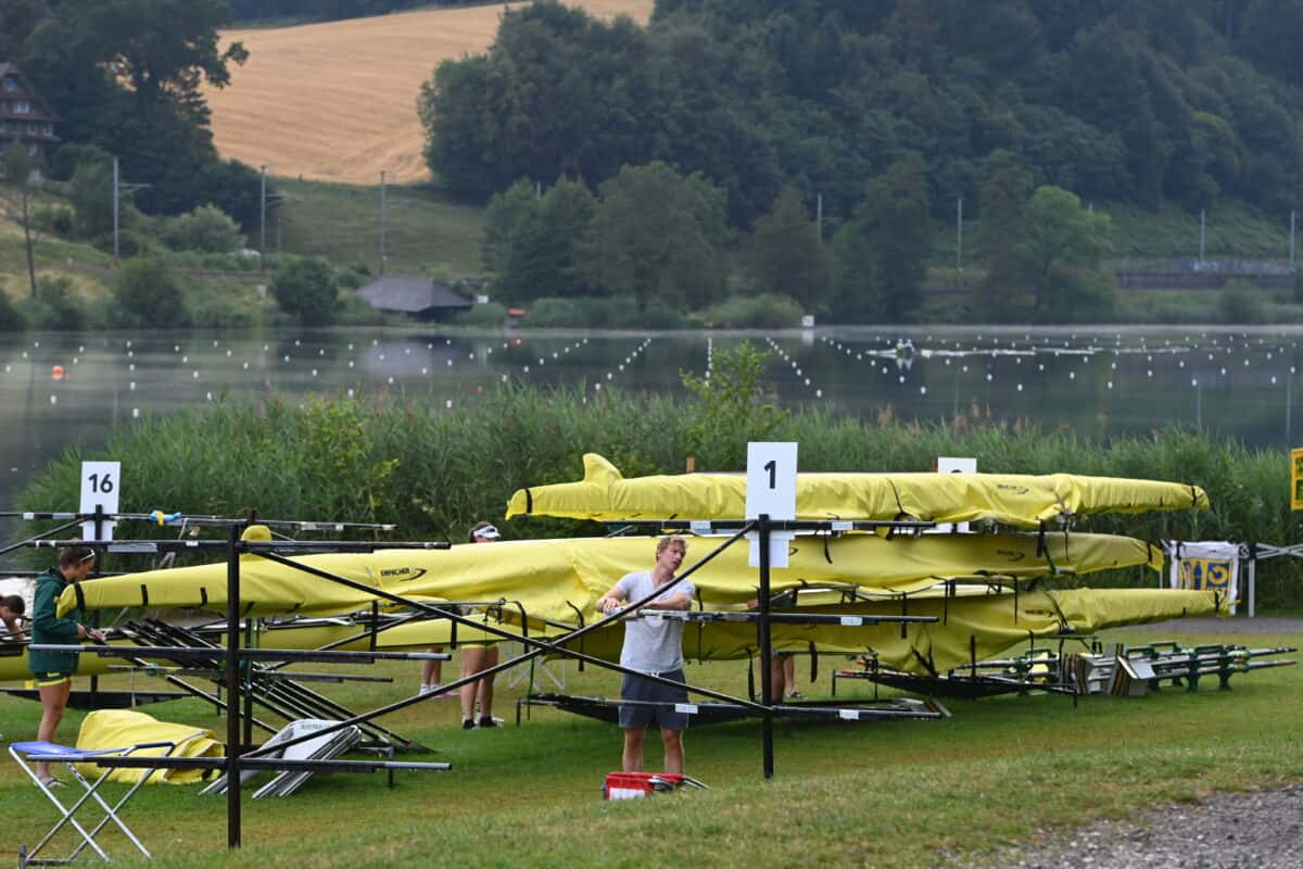 Training At The 2023 World Rowing Cup Iii In Lucerne Switzerland