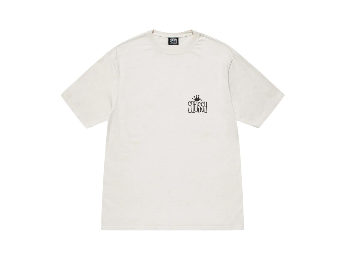 Sasom เสื้อผ้า Stussy Crown International Tee Pigment Dyed Natural