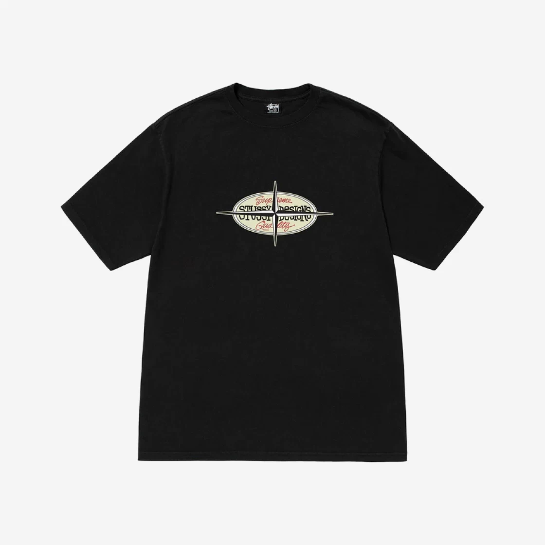 Sasom เสื้อผ้า Stussy Points Pigment Dyed T Shirt Black เช็คราคาล่าสุด