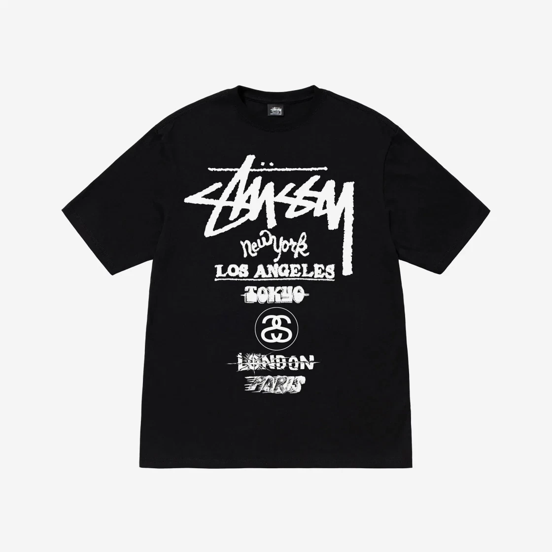 Sasom เสื้อผ้า Stussy Tour T Shirt Black เช็คราคาล่าสุด