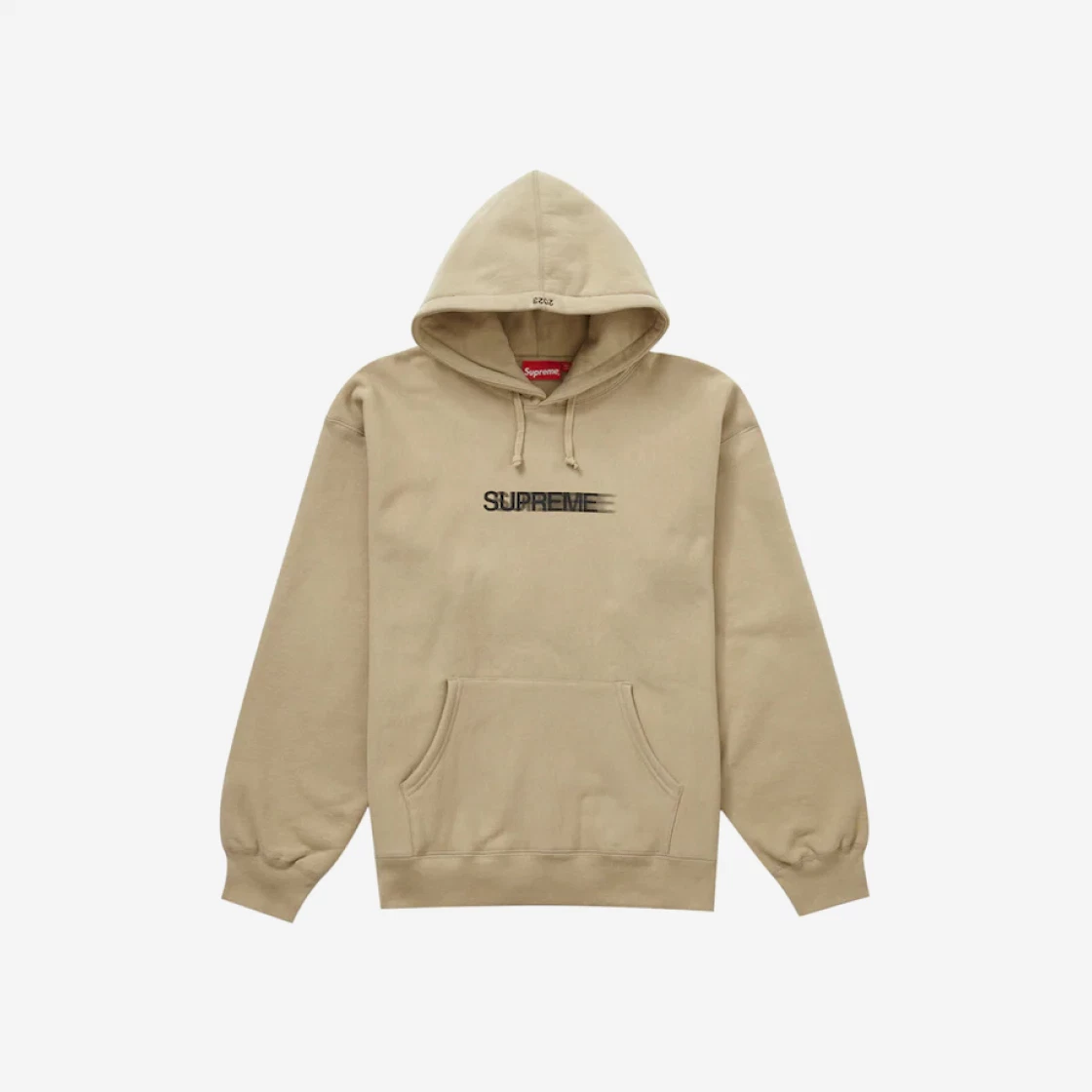 Sasom เสื้อผ้า Supreme Motion Logo Hooded Sweatshirt Dark Tan 23ss