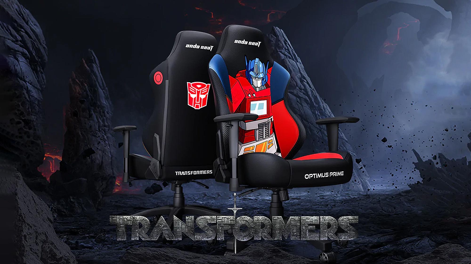 Andaseat Transformers Edition Gaming Chair Features G1 Characters