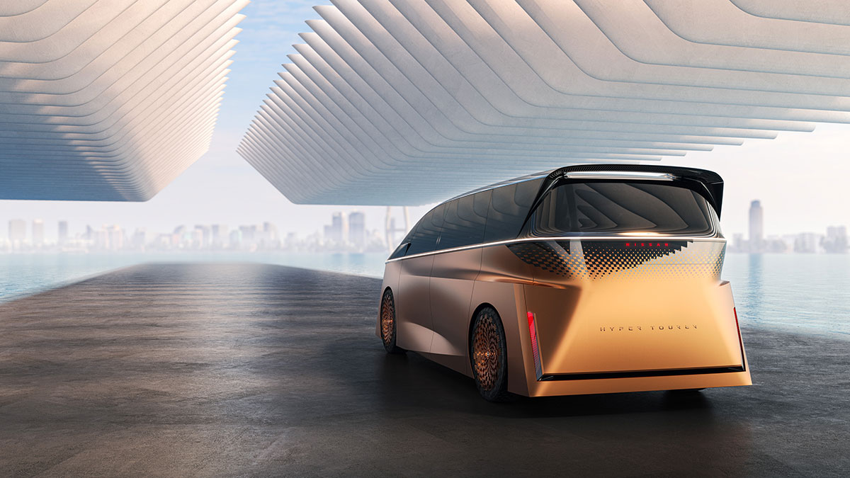 Nissan Hyper Tourer Concept Ev Unveiled Looks Like A Spaceship On Wheels