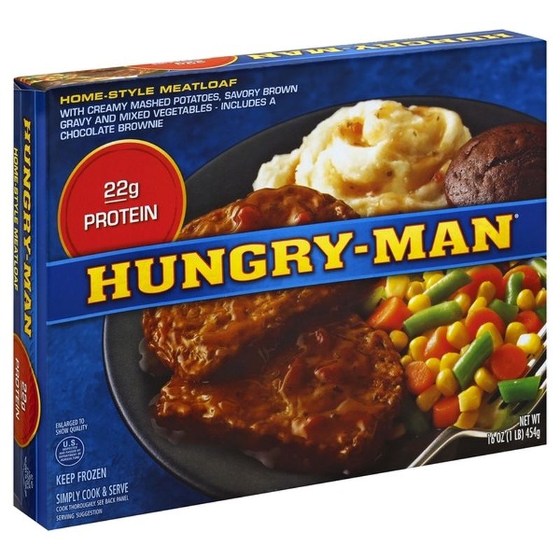 Hungry Man Home Style Meatloaf Frozen Dinner 16 Oz Instacart