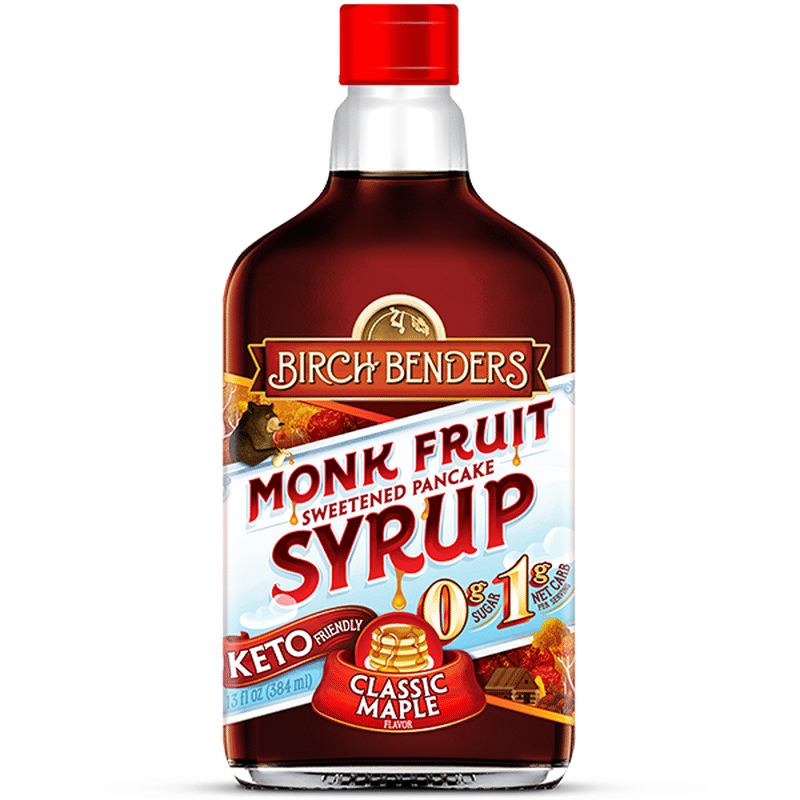 Birch Benders Classic Maple Flavor Monk Fruit Syrup 13 Oz Instacart