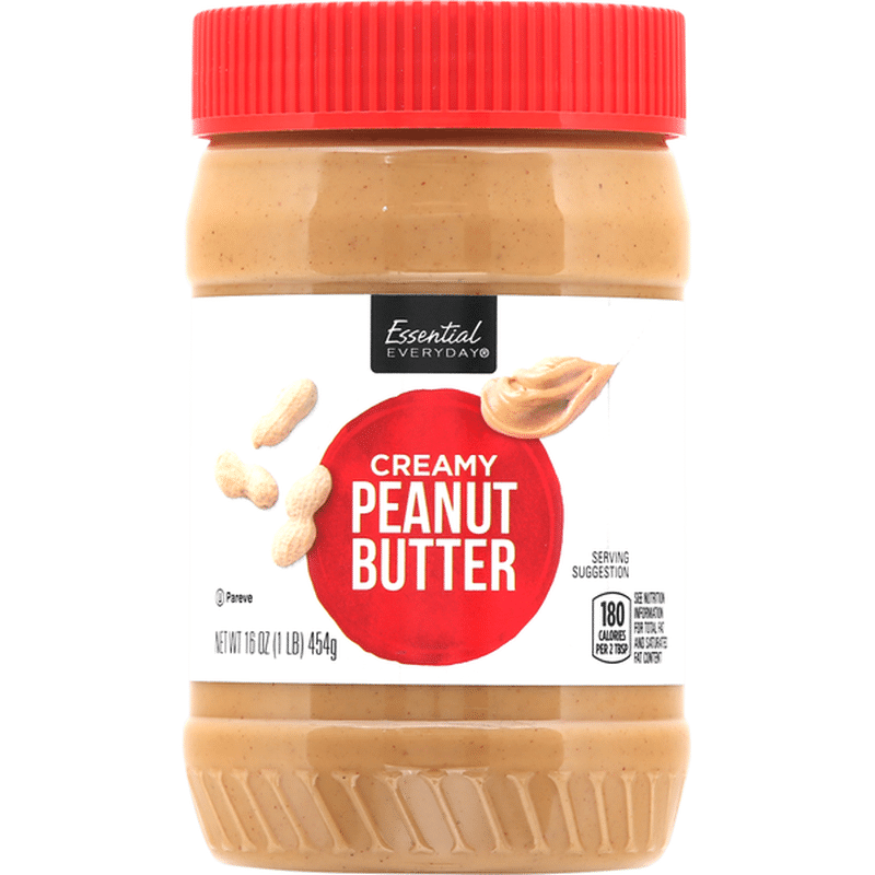 Essential Everyday Peanut Butter Creamy 16 Oz Instacart