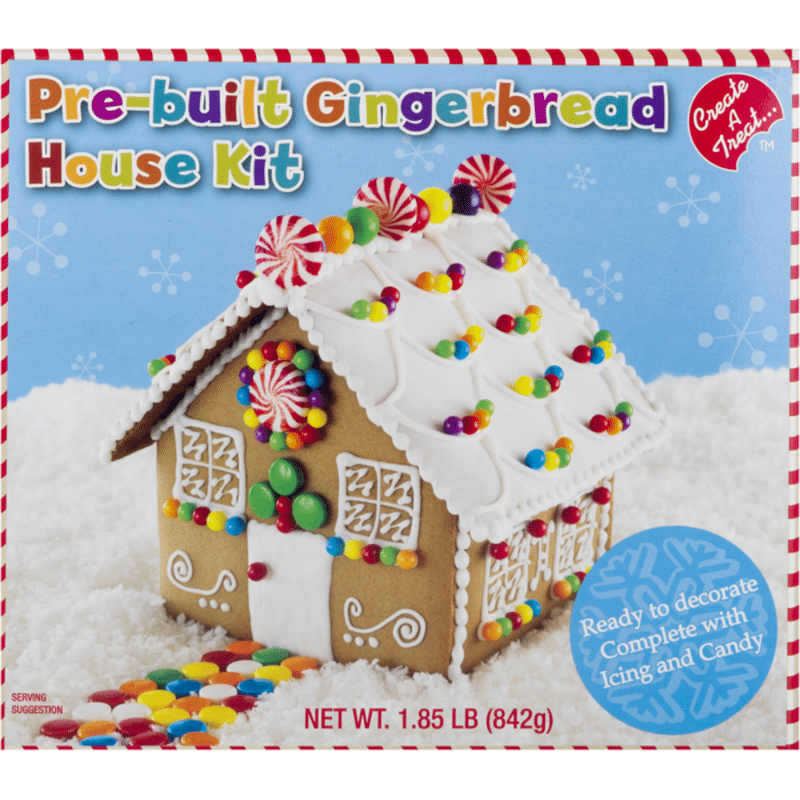 Create A Treat Pre Built Gingerbread House Kit 185 Lb Instacart