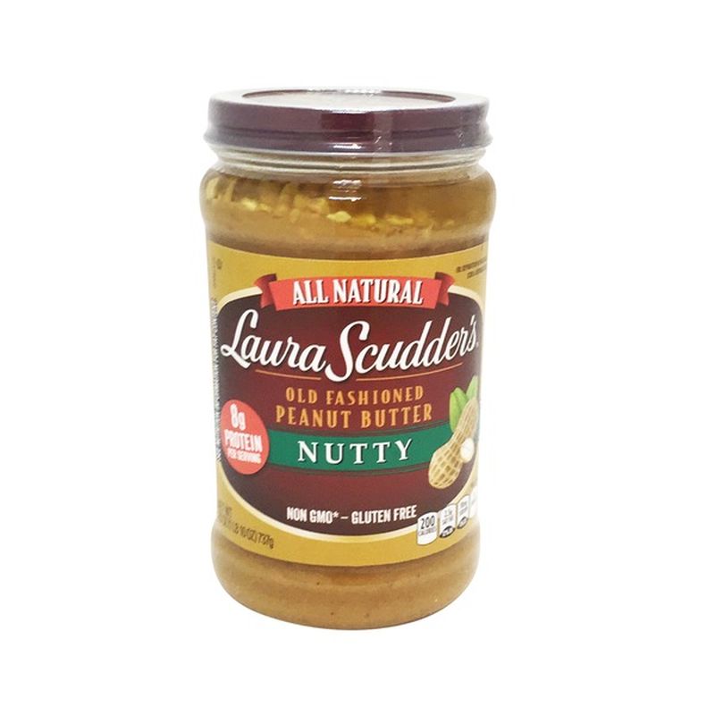 Laura Scudders Peanut Butter Old Fashioned Nutty 26 Oz From