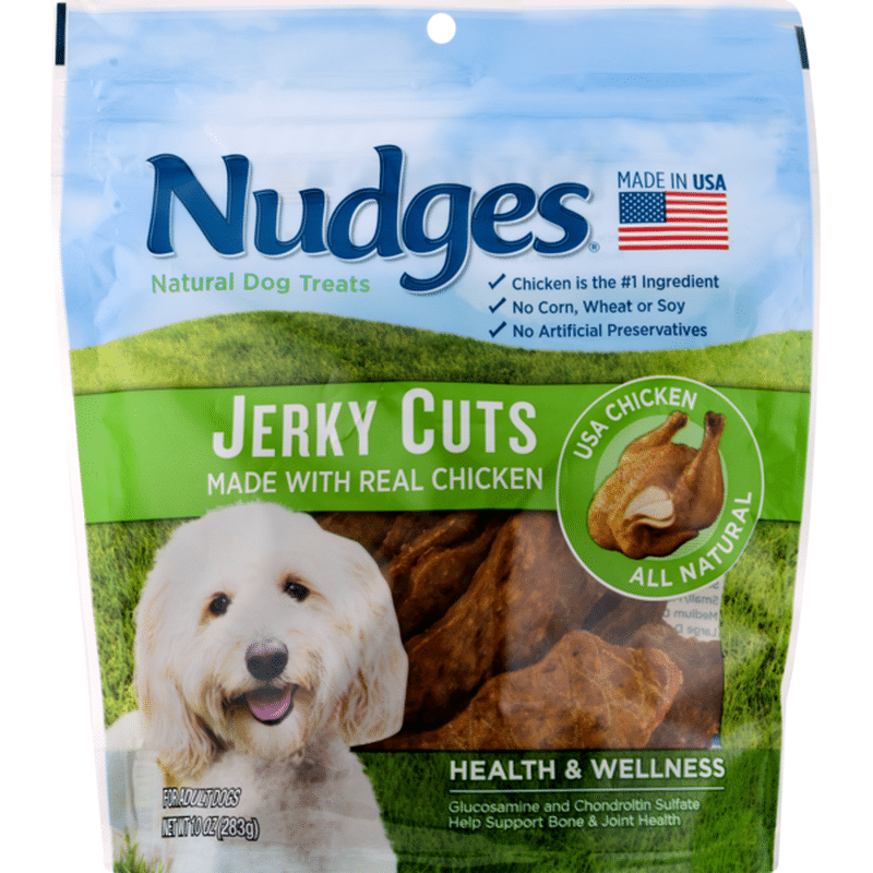 Nudges Natural Dog Treats Jerky Cuts Made With Real Chicken 0625 Lb