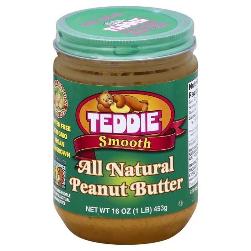 Teddie Peanut Butter All Natural Smooth 16 Oz Instacart