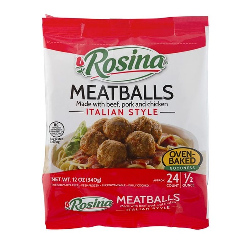 Rosina Meatballs Italian Style 12 Oz Instacart