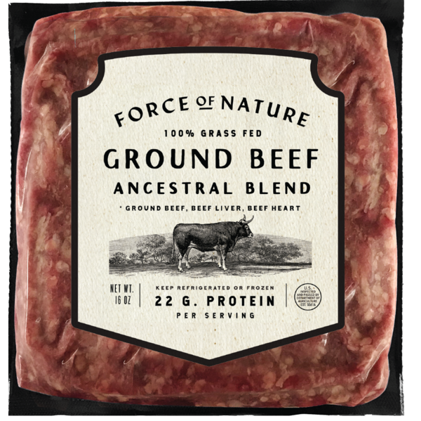 100 Grass Fed Ancestral Blend Ground Beef The Natural Products