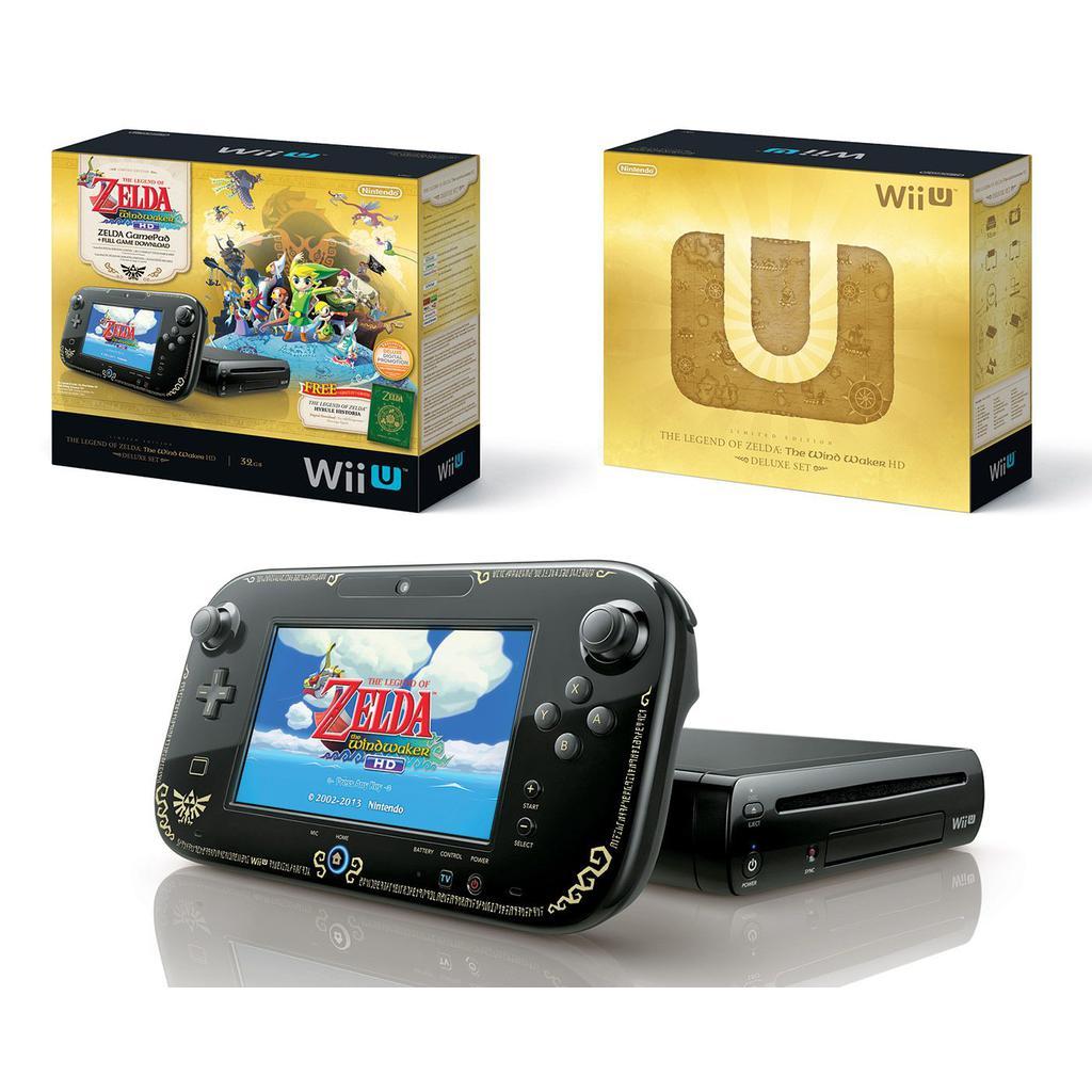 Wii U 32gb Svart Begränsad Upplaga The Legend Of Zelda Wind Waker