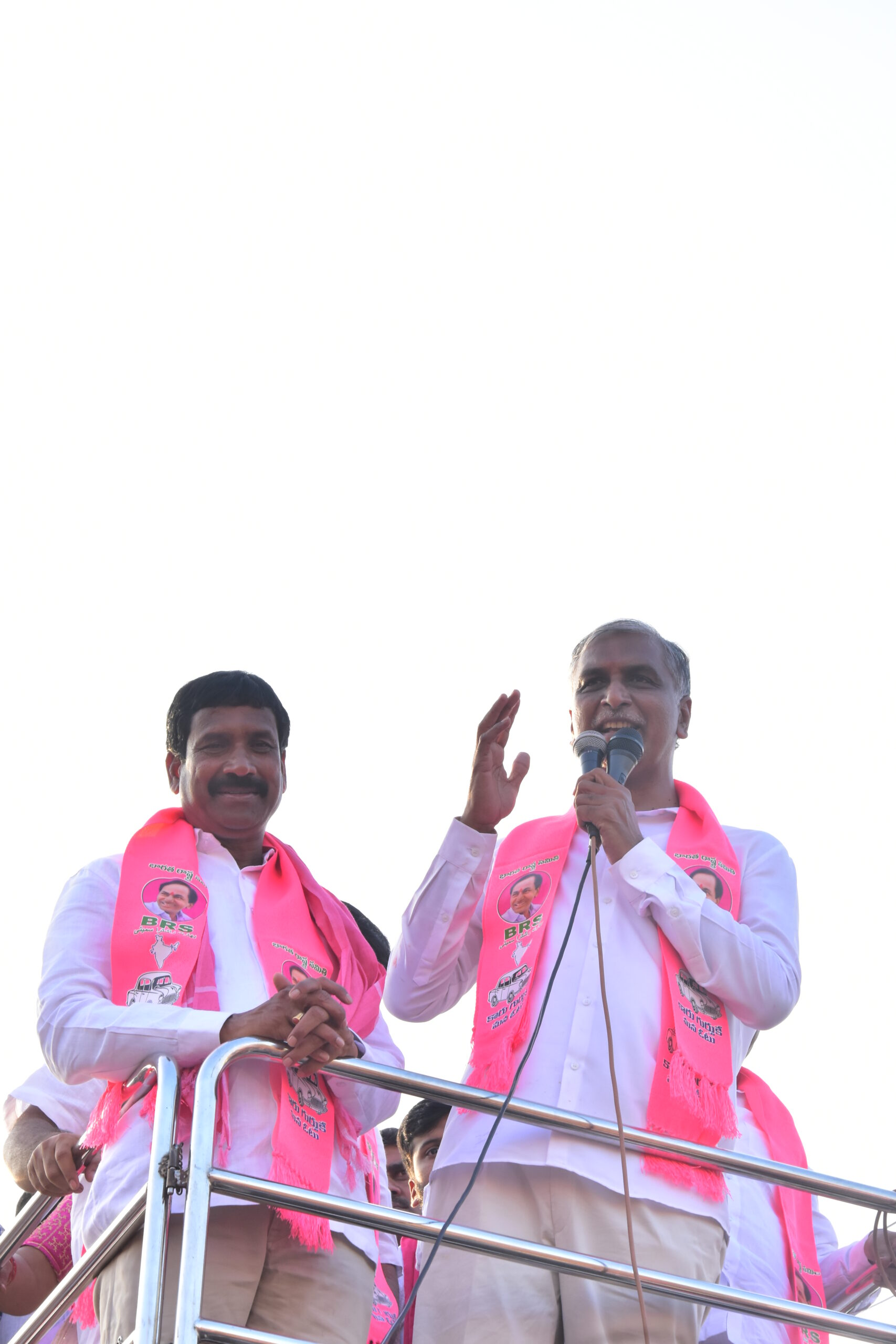 Harish Rao Road Show హరీష్ రావు రోడ్ షోకు జననీరాజనం Namasthe Telangana