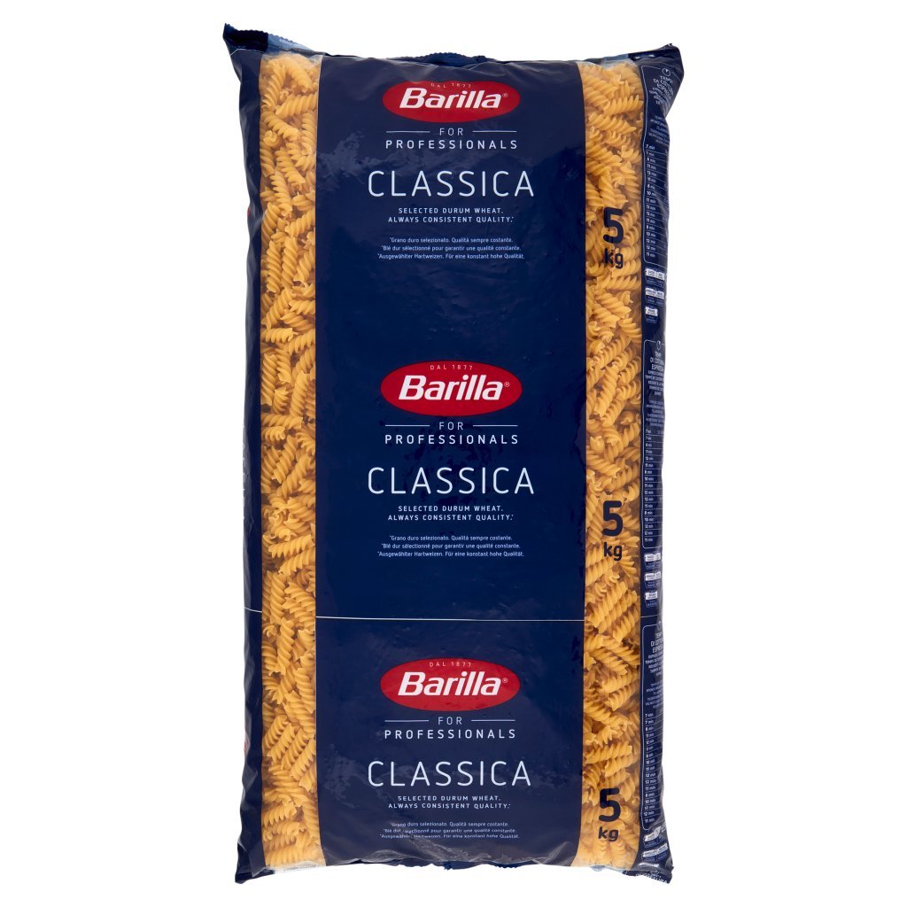 Barilla For Professionals Fusilli N°98 Pasta Classica Corta Catering