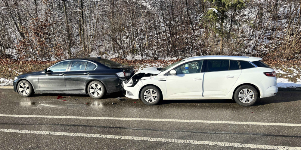 Auffahrkollision Zwischen Zwei Autos Rapperswil Jona