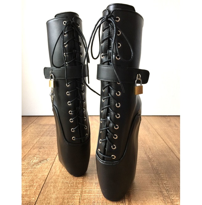 18cm Beginner Lockable Ballet Wedge Boots Hoof Sole Rebelsmarket