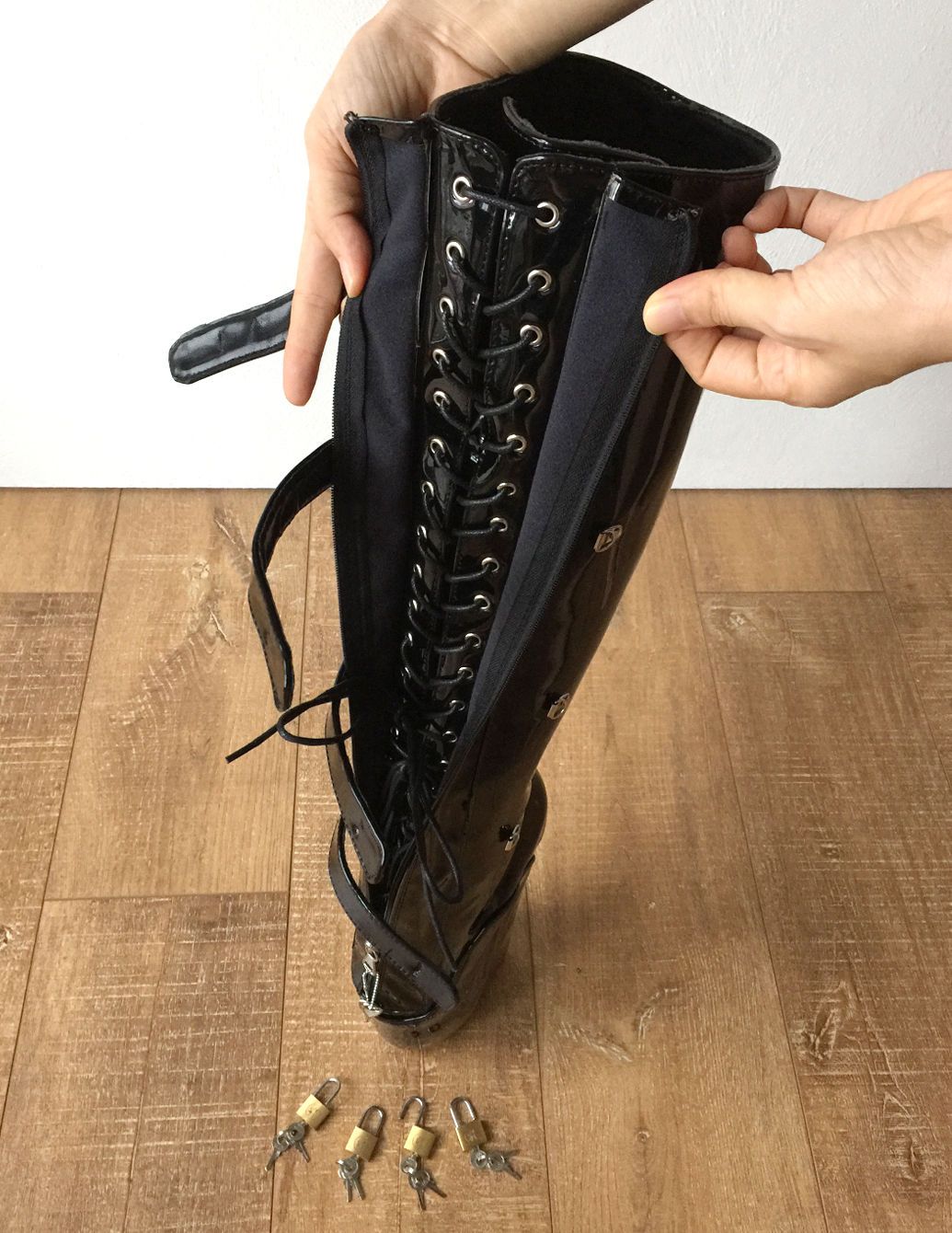 18cm 10 Keys Lockable Beginner Ballet Wedge Boots Hoof Rebelsmarket