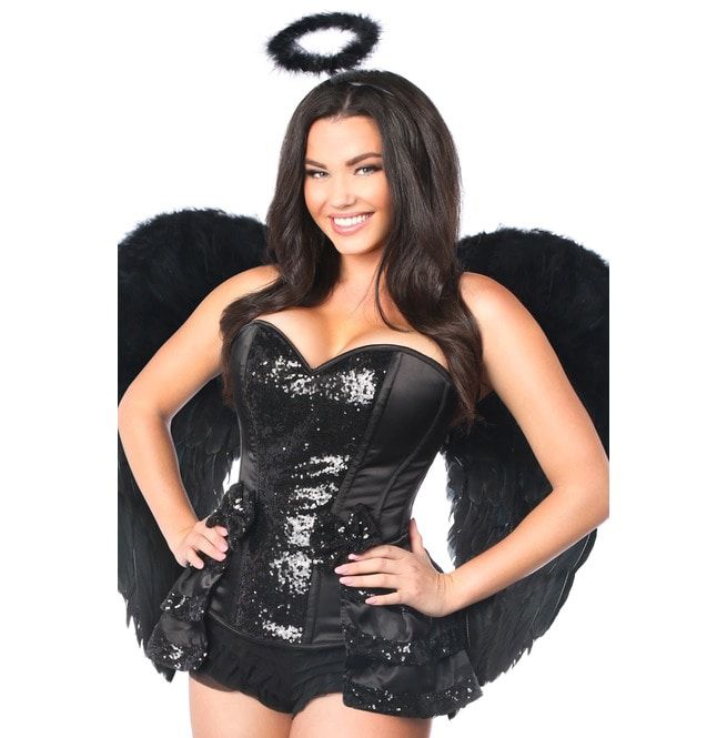 Top Drawer 4 Pc Midnight Angel Corset Costume Daisy Rebelsmarket