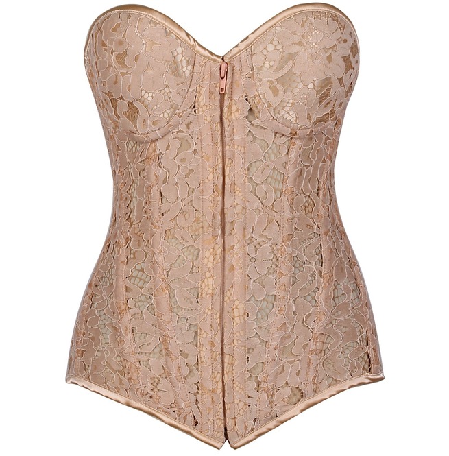 Top Drawer Nude Underwire Sheer Lace Steel Boned Corset Rebelsmarket