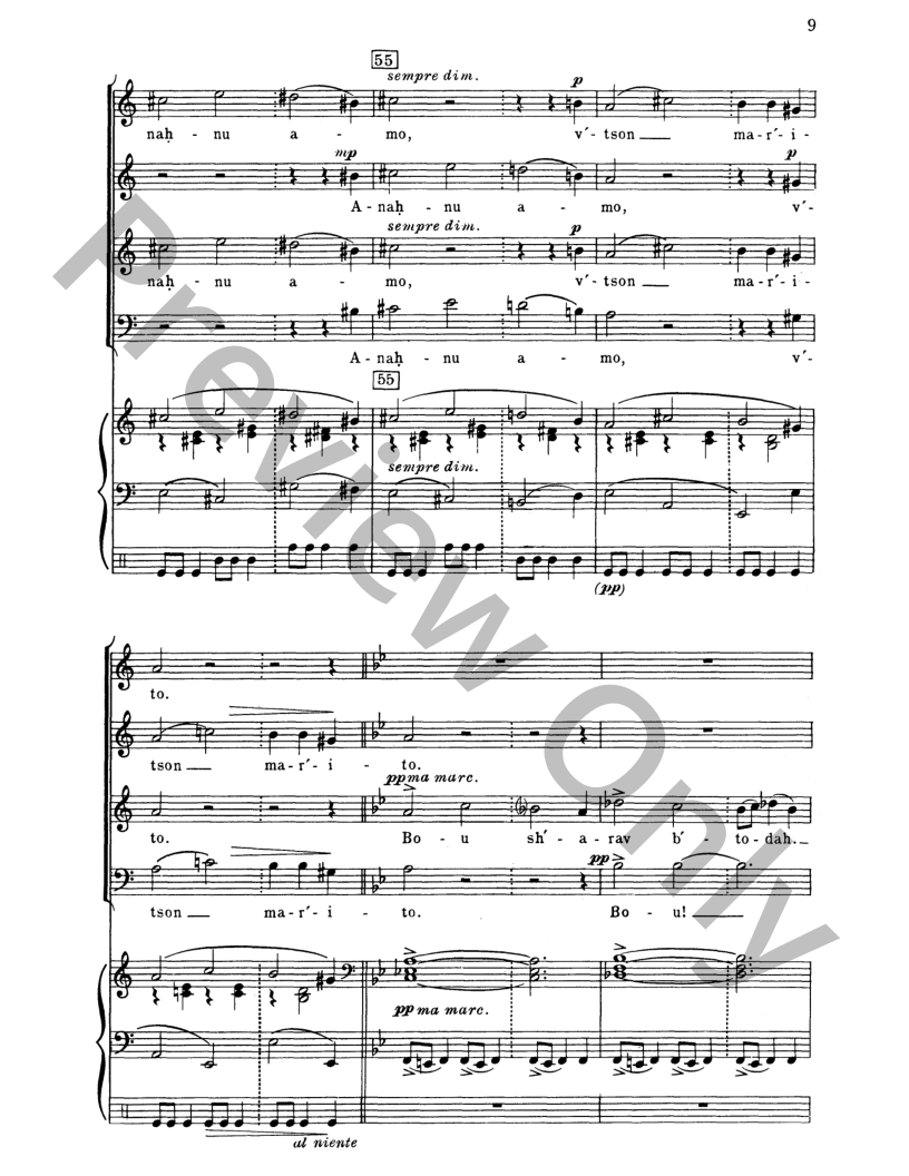 Chichester Psalms Satb Choral Score Co Jw Pepper Sheet Music