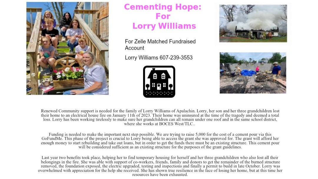 Fundraiser By Ellen Williams Cementing Hope