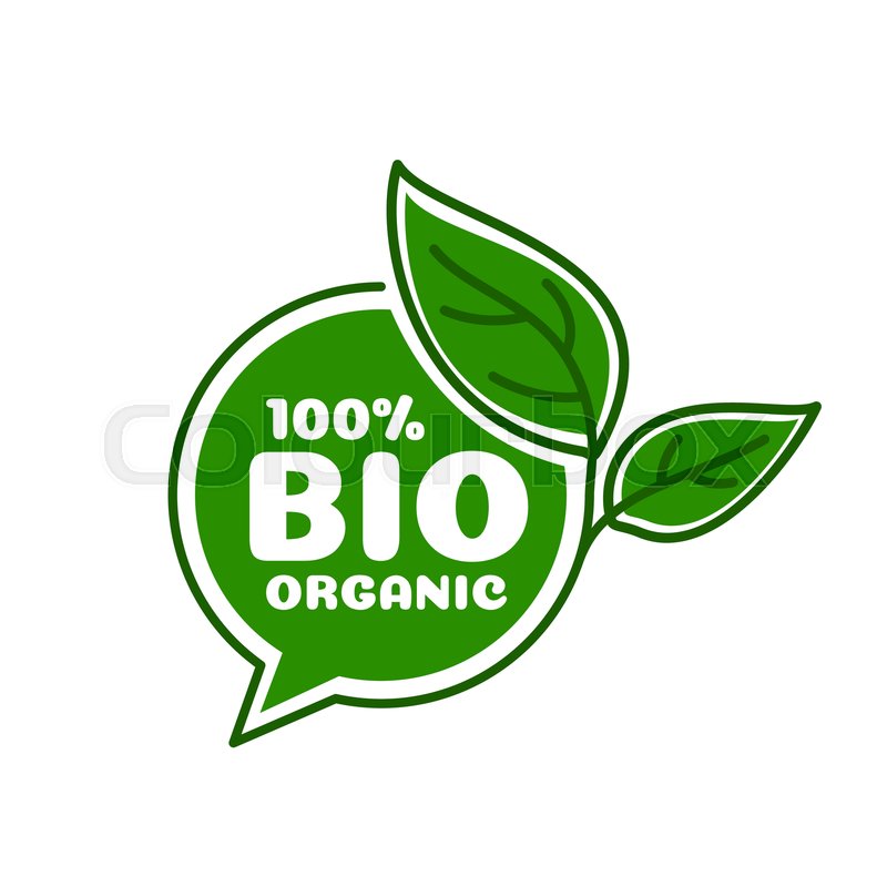 Bio Green Organic Leaf Of A Tree Icon Stock Vector Colourbox