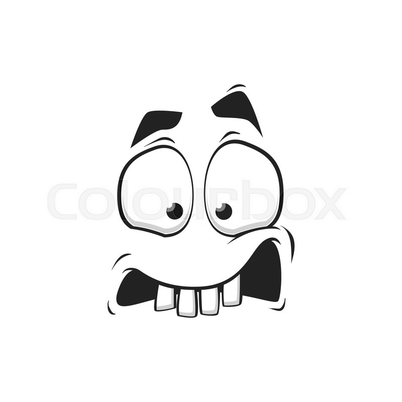 Funny Cartoon Scared Faces