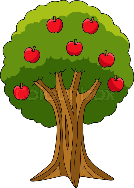 Clipart Of Apple Tree