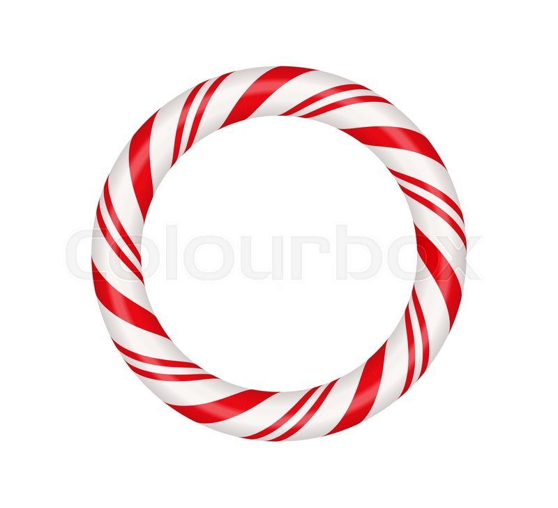 Candy Cane Stripe Border