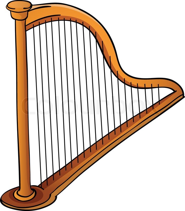 Harp Stock Vector Colourbox