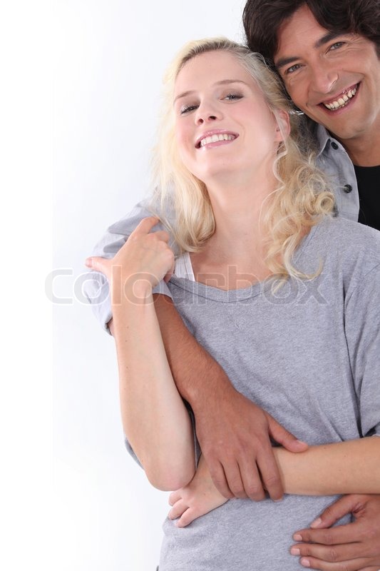 Couple Hugging Stock Image Colourbox