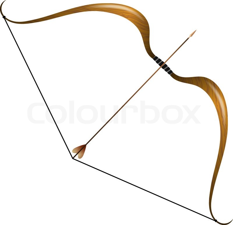 Vintage Bow And Arrow Stock Vector Colourbox