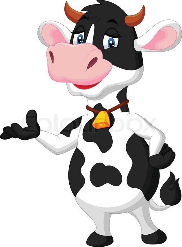 Cartoon Standing Cow