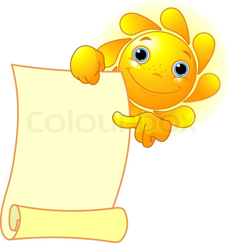 Smiley Sol Sommer Stock Vektor Colourbox