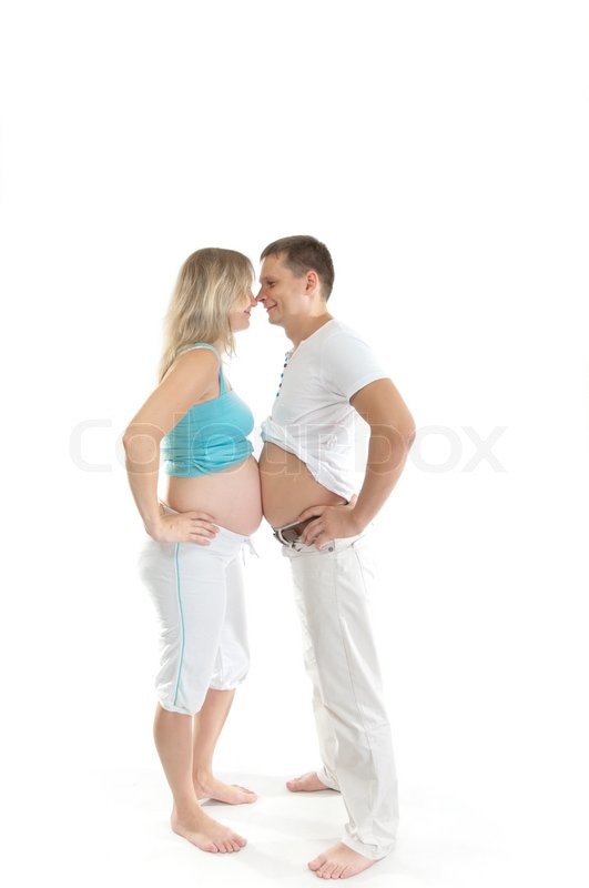 Pregnant Beautiful Young Woman Belly To Stock Image Colourbox