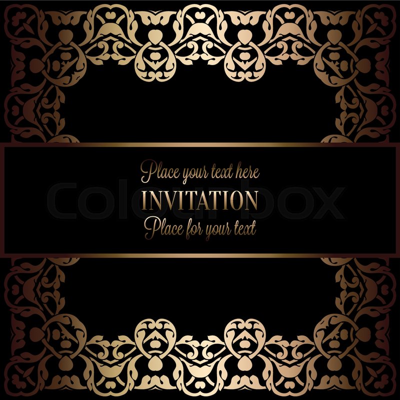 Get Black Background Wedding Invitation Card Design Pics ~ Blogger Jukung