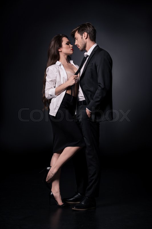 Young Sexy Woman Seducing Young Man In Stock Image Colourbox