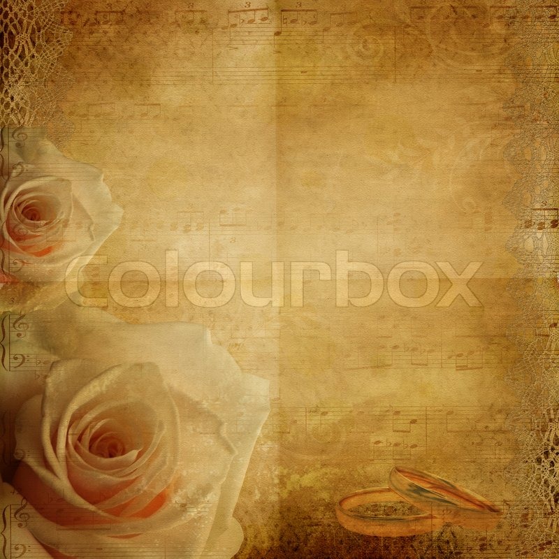 Vintage Beautiful Wedding Background Stock Image Colourbox