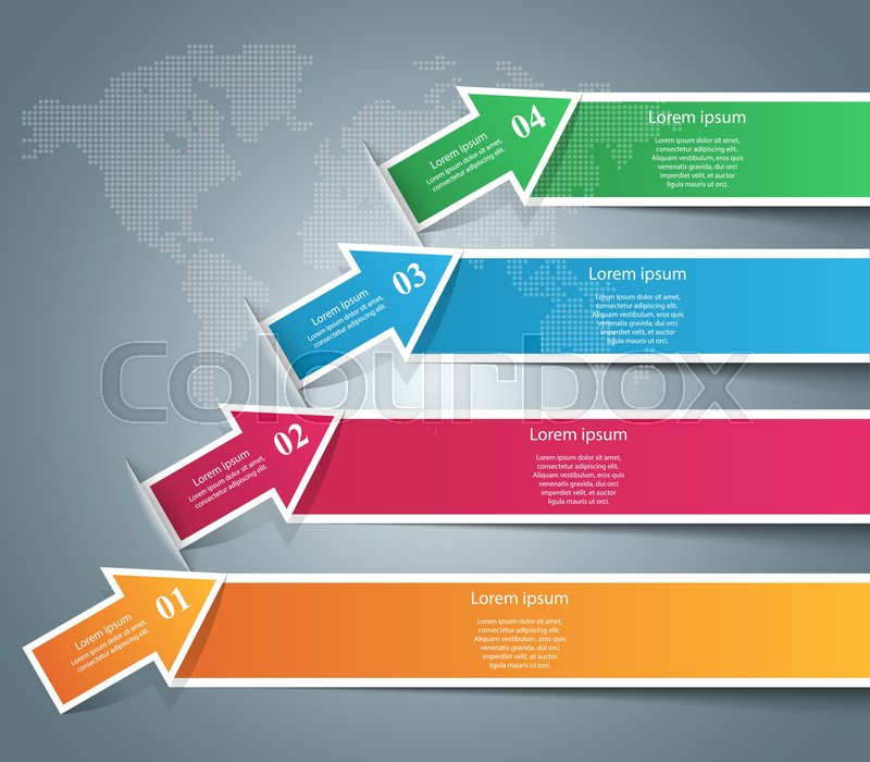 Infografik Spille Pegepind Stock Vektor Colourbox