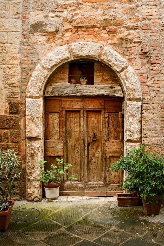 Old Doors Of Tuscany Italy Stock Image Colourbox