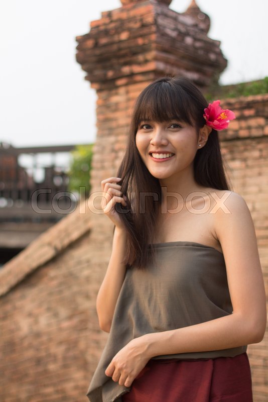 Beautiful And Charming Young Thai Girl Stock Image Colourbox