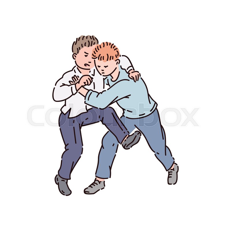 School Fight Clipart