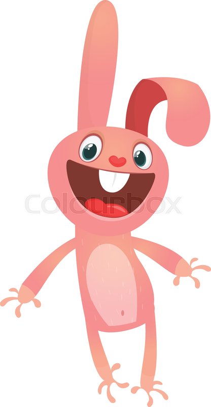 Vector Illustration Of Cartoon Bunny Stock Vector Colourbox