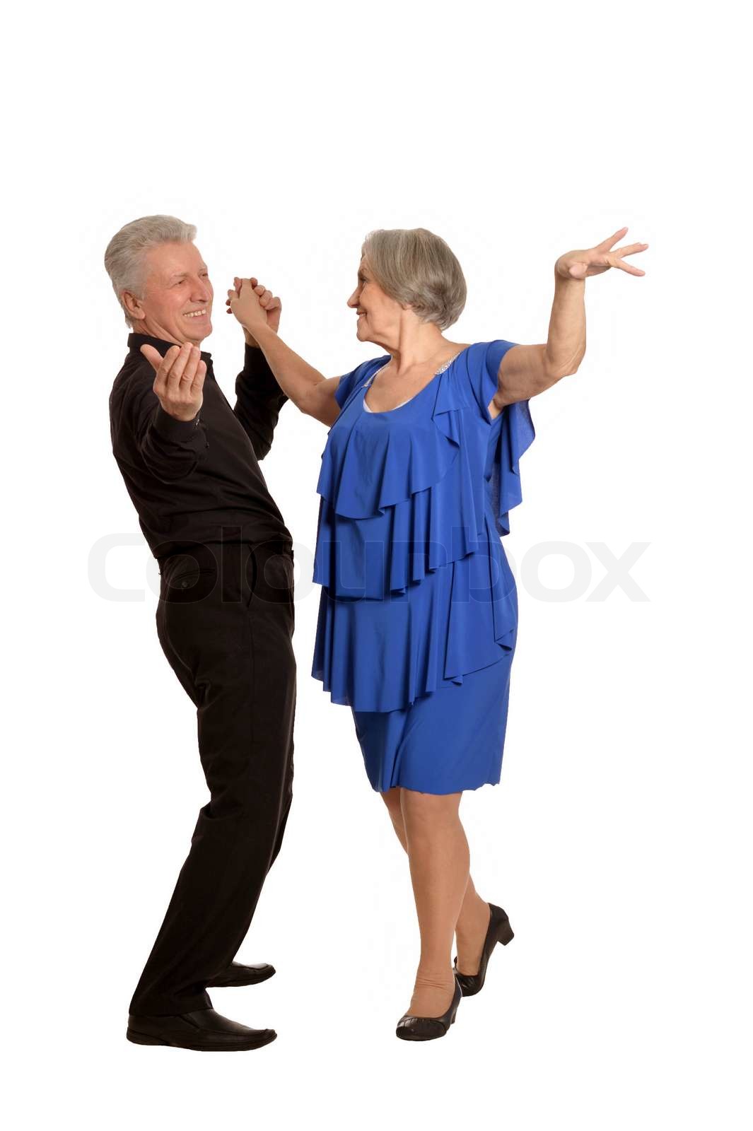 Old Couple Dancing Stock Image Colourbox