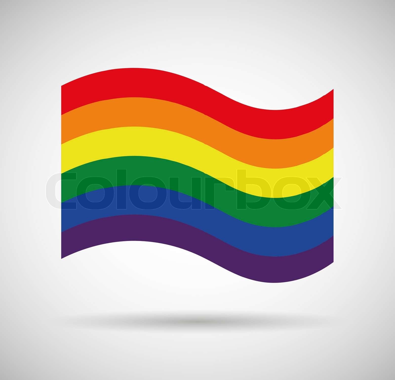 Gay Pride Flag Stock Vector Colourbox